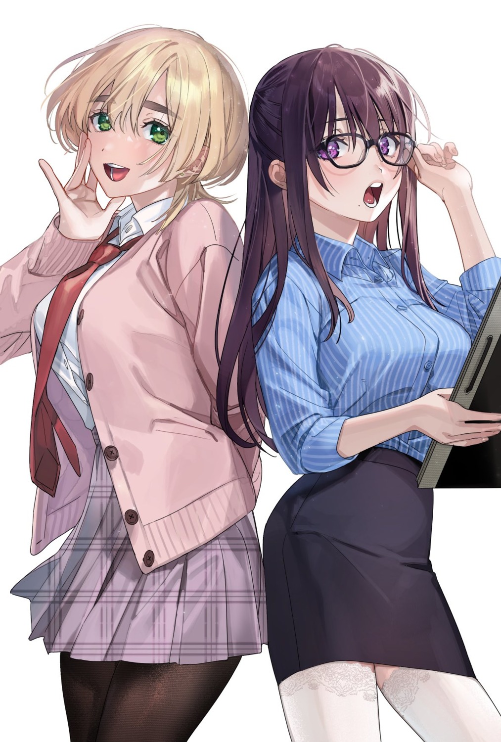 umagome rakure hajirau kimi ga mitainda ekoda emi honjou natsuho dress shirt megane pantyhose ...